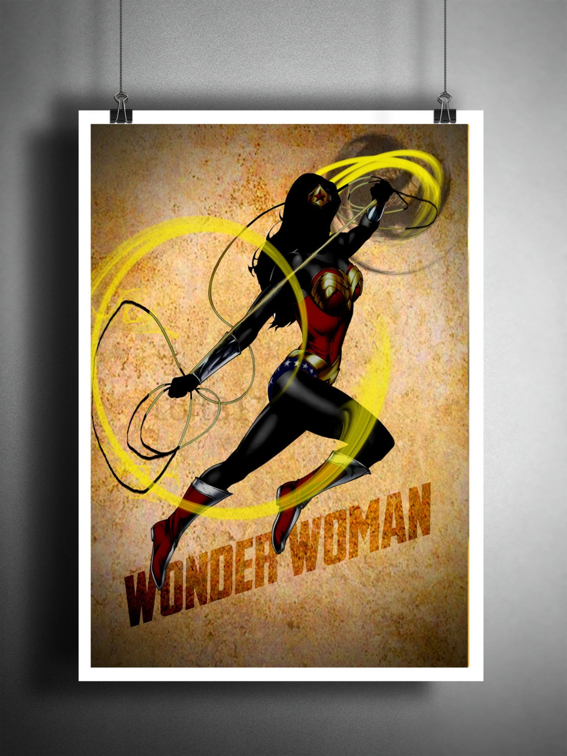 Wonder Woman Print Wonder Woman wall art Vintage pop art | Etsy