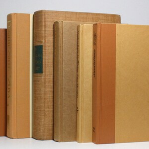 Vintage Books Tan Books Home Decor Bundle of 6 Hardcover | Etsy