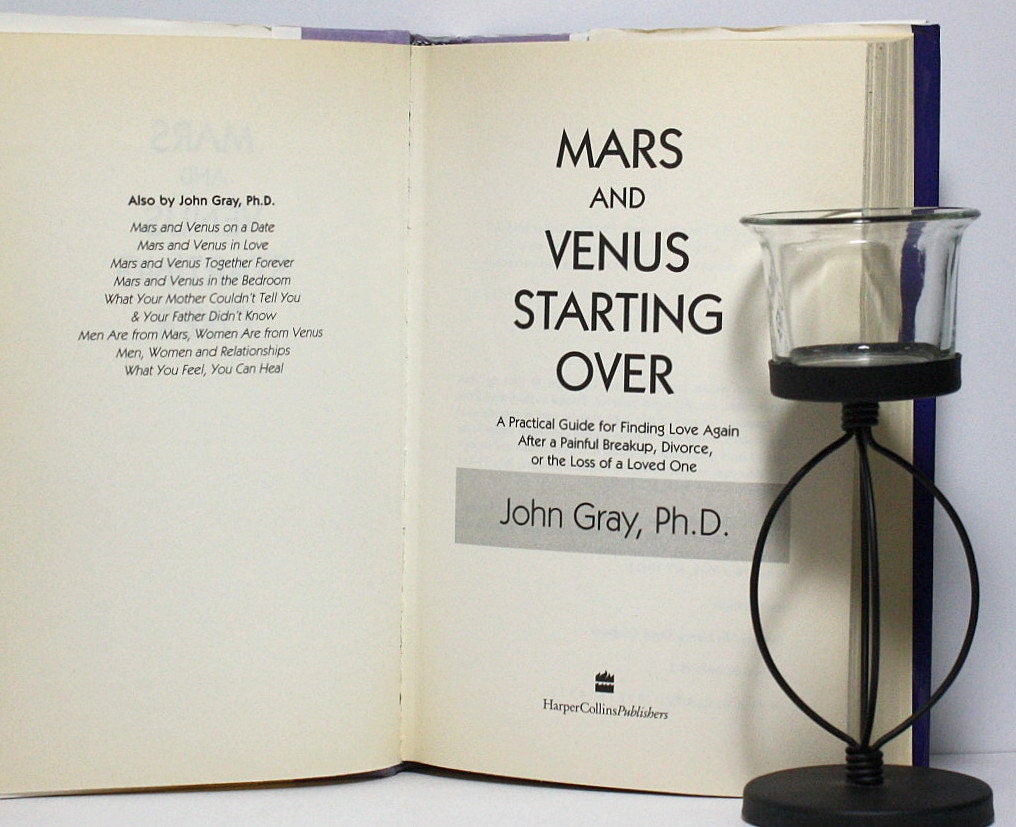 Mars and Venus Starting Over John Gray Phd 1998 First - Etsy UK