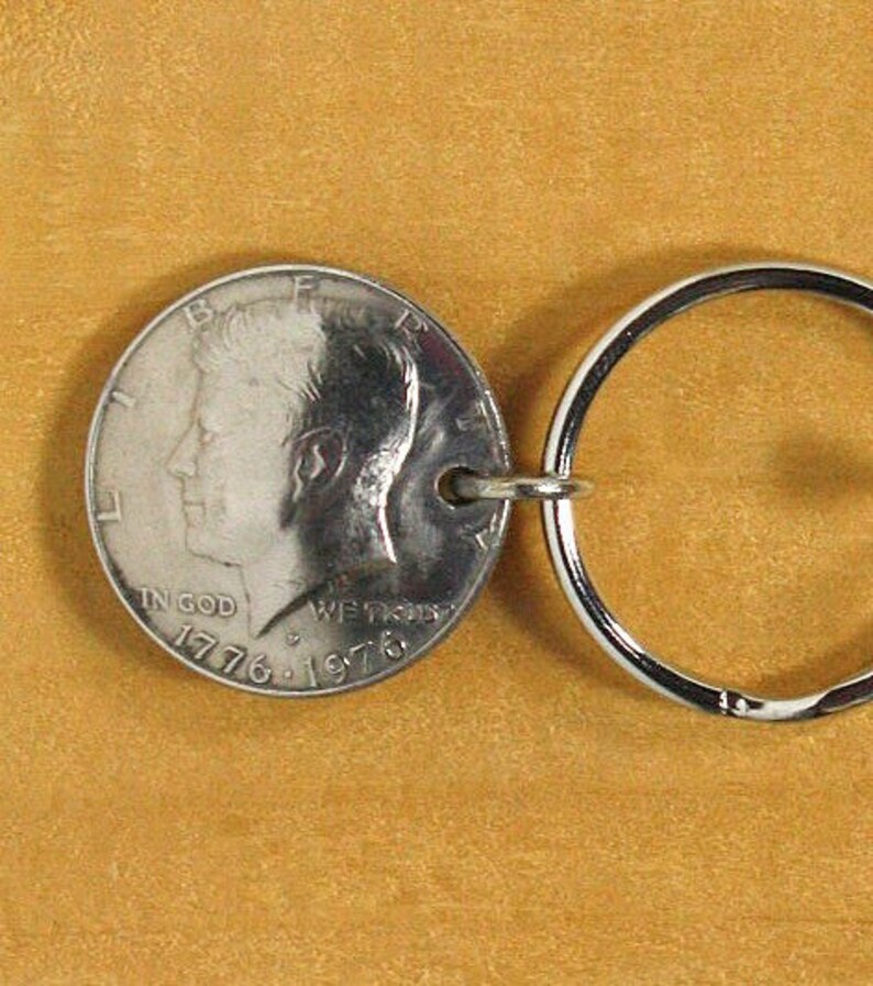 1976 Bicentennial Kennedy Half Dollar Coin Keychain U.S. Half - Etsy