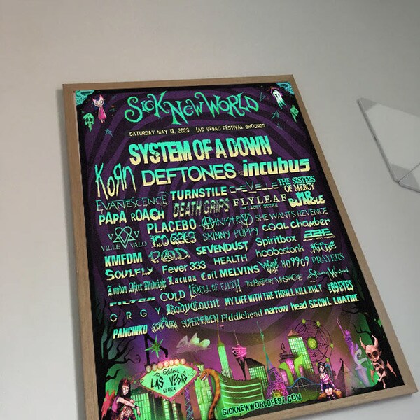 Sick New World 2023 Poster - Etsy New Zealand