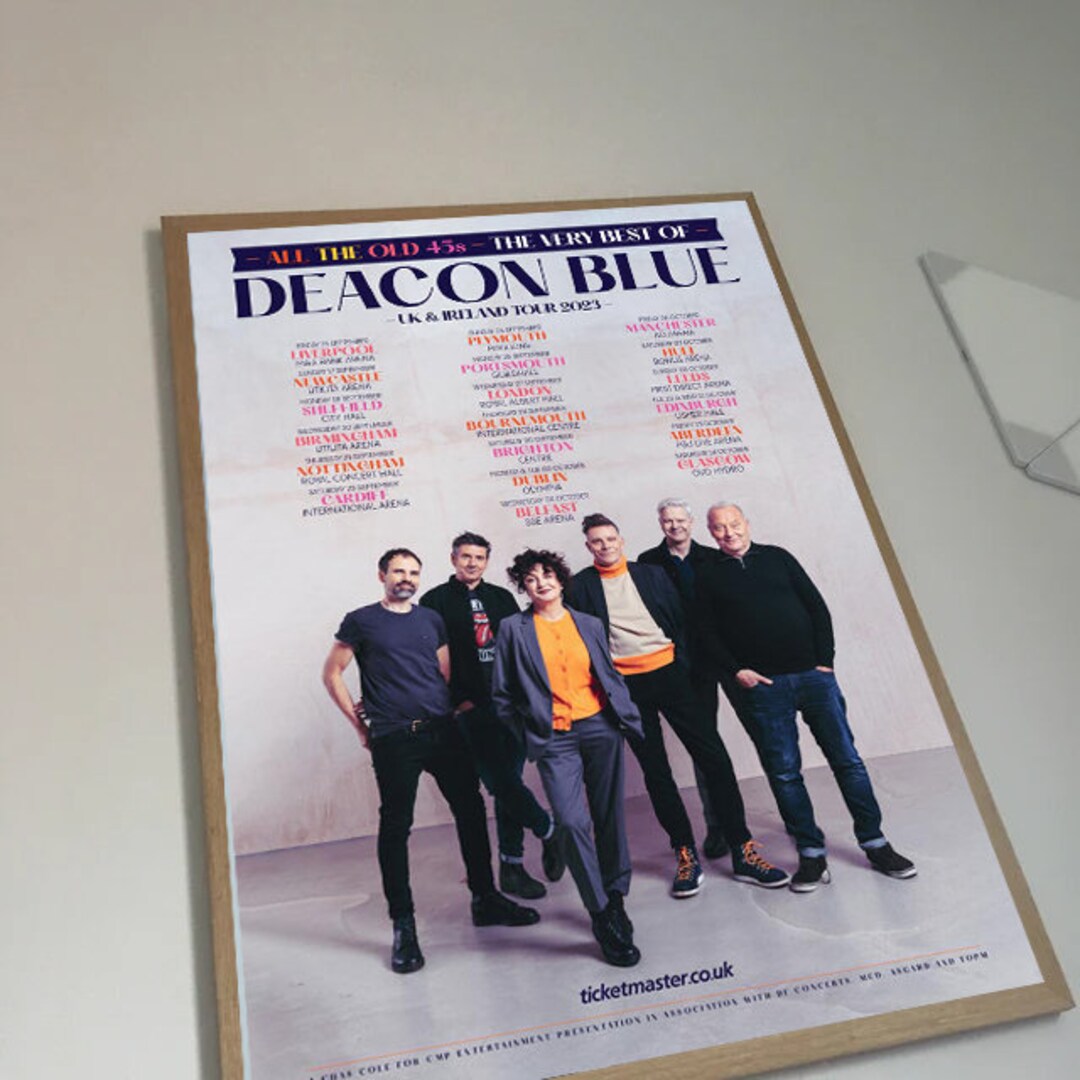 Deacon-Blue-All The Old 45s Poster - Etsy México