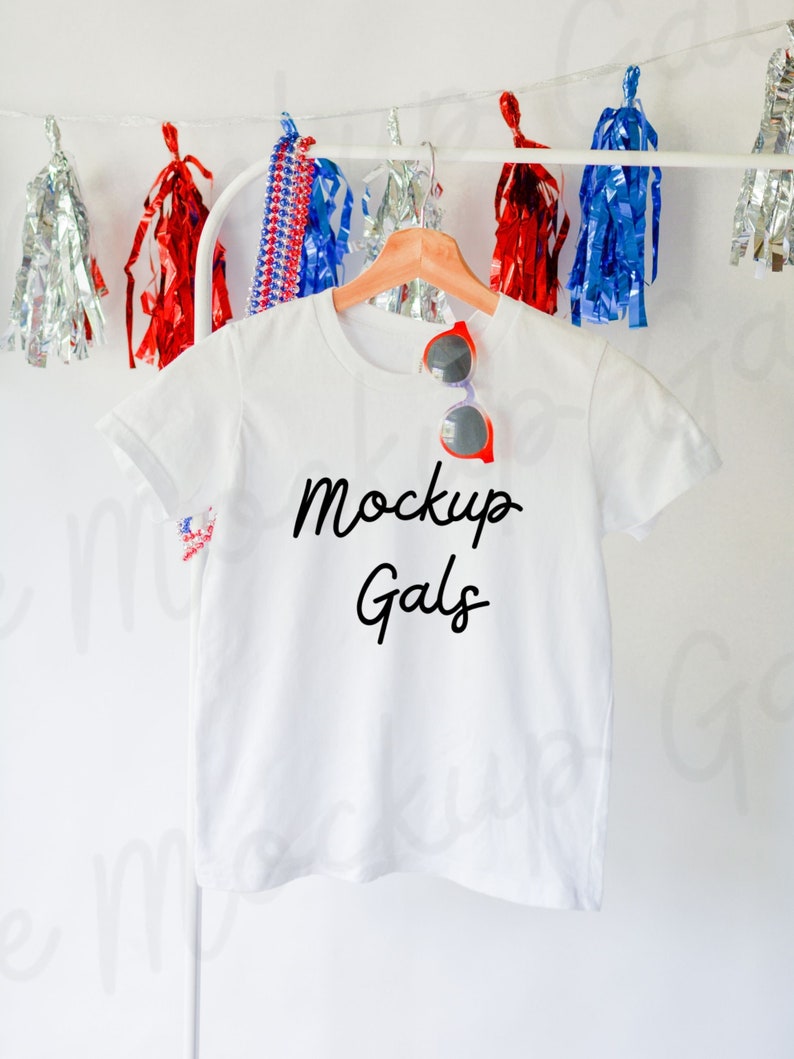 4th of July Mockup | July 4th Mockup Kids | Bella Canvas 3001Y Mockup ...
