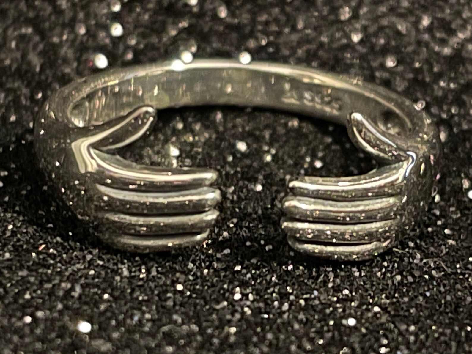 Adjustable Hug Ring 925 Sterling Silver - Send a Hug to Someone You ...