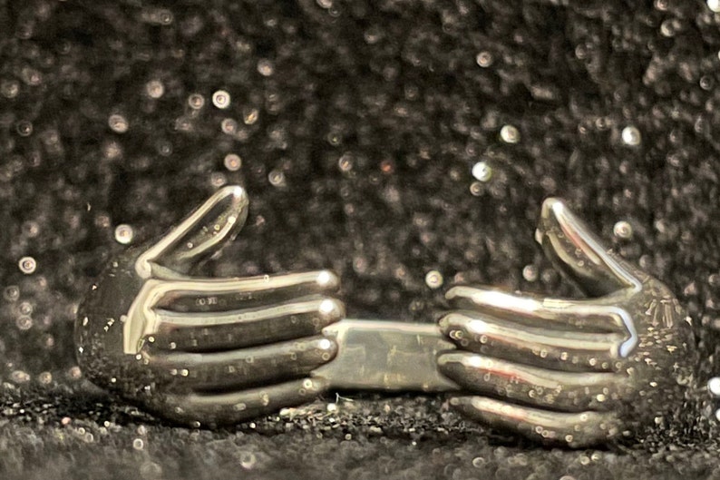 Adjustable Hug Ring 925 Sterling Silver - Send a Hug to Someone You ...