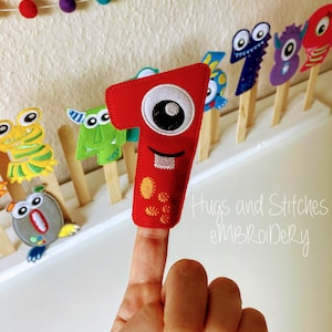 Monster Number Finger Puppets | Counting Aid | Number Finger Puppets ...