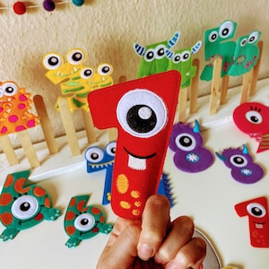 Monster Number Finger Puppets | Counting Aid | Number Finger Puppets ...