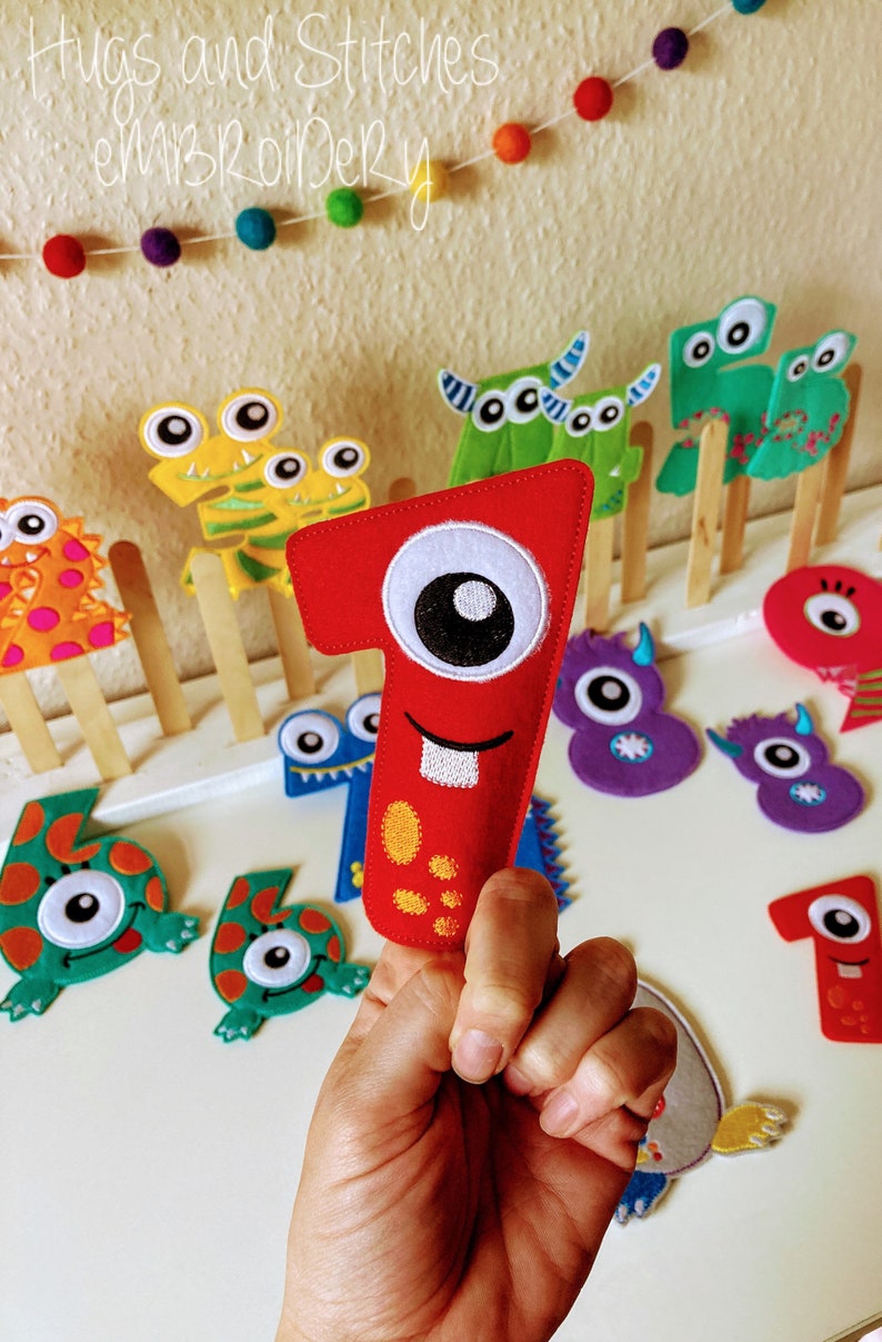 Monster Number Finger Puppets | Counting Aid | Number Finger Puppets ...