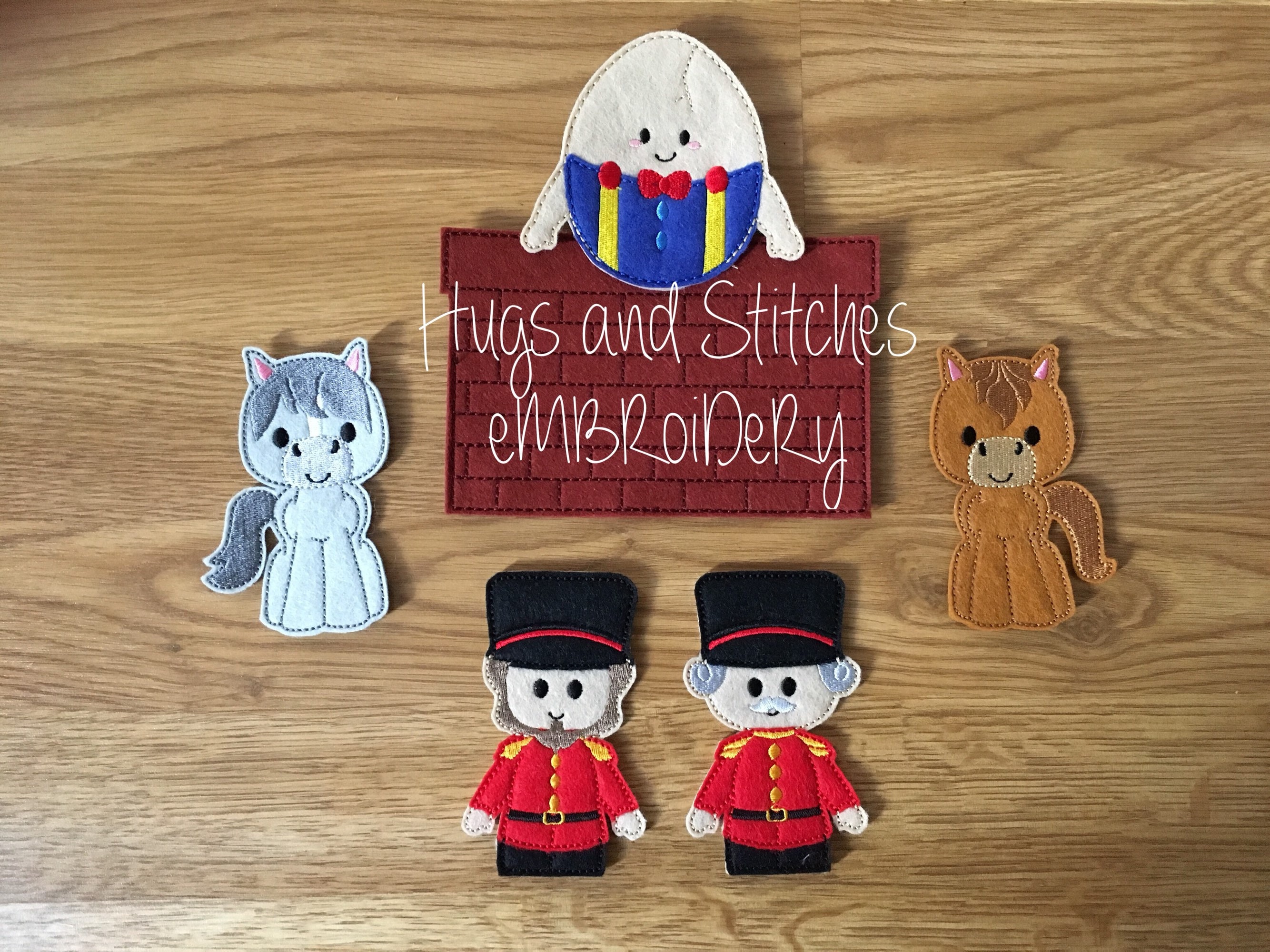 Humpty Dumpty Finger Puppet Set Humpty Dumpty Sat on the - Etsy UK