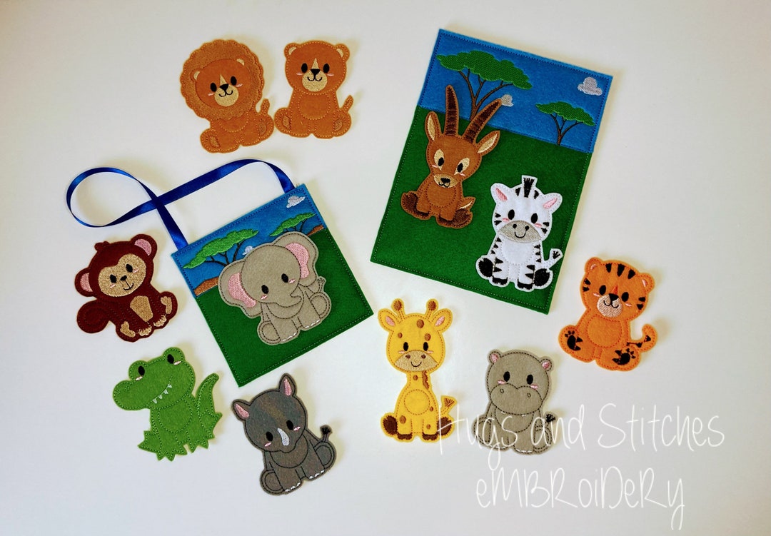 12 Piece Safari Animals Finger Puppets | Storytelling Finger Puppets ...