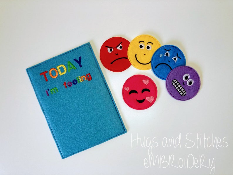 6 Piece Emotions Finger and Hand Puppet Set and Felt Board | Etsy