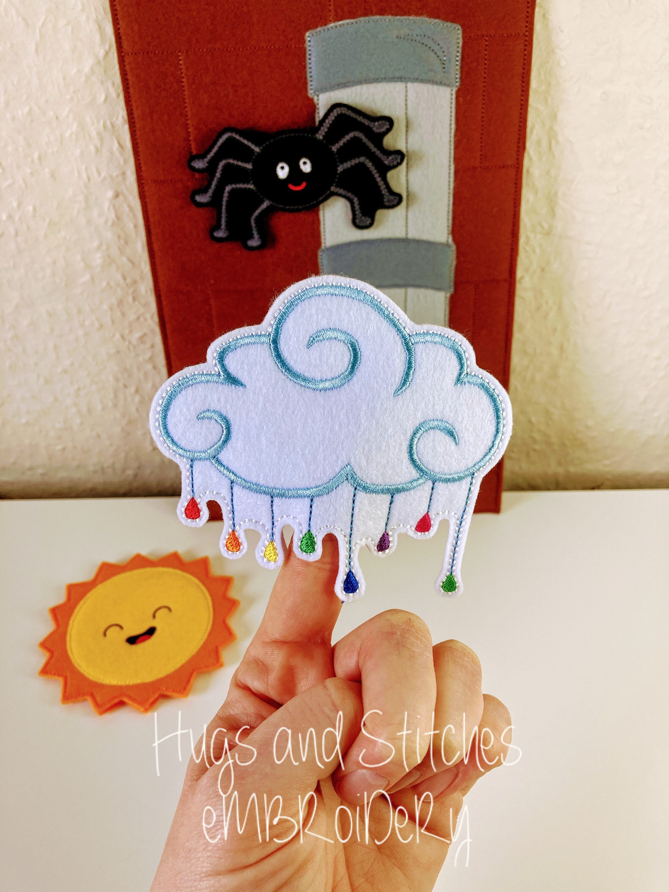 Incy Wincy Spider Finger Puppet Set Nursery Rhyme Finger - Etsy UK