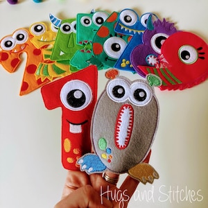 Monster Number Finger Puppets | Counting Aid | Number Finger Puppets ...