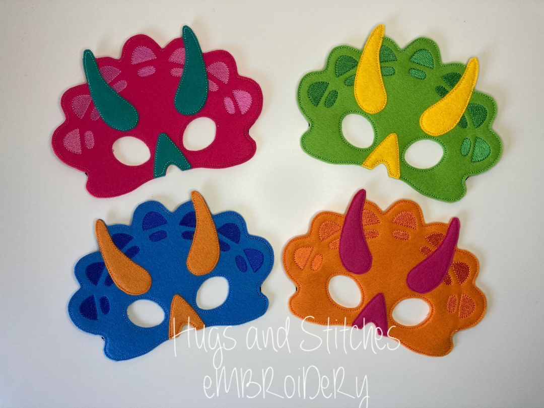 Dinosaur Mask | Triceratops Mask | Dino Mask | Dinosaur Girl | Dinosaur ...
