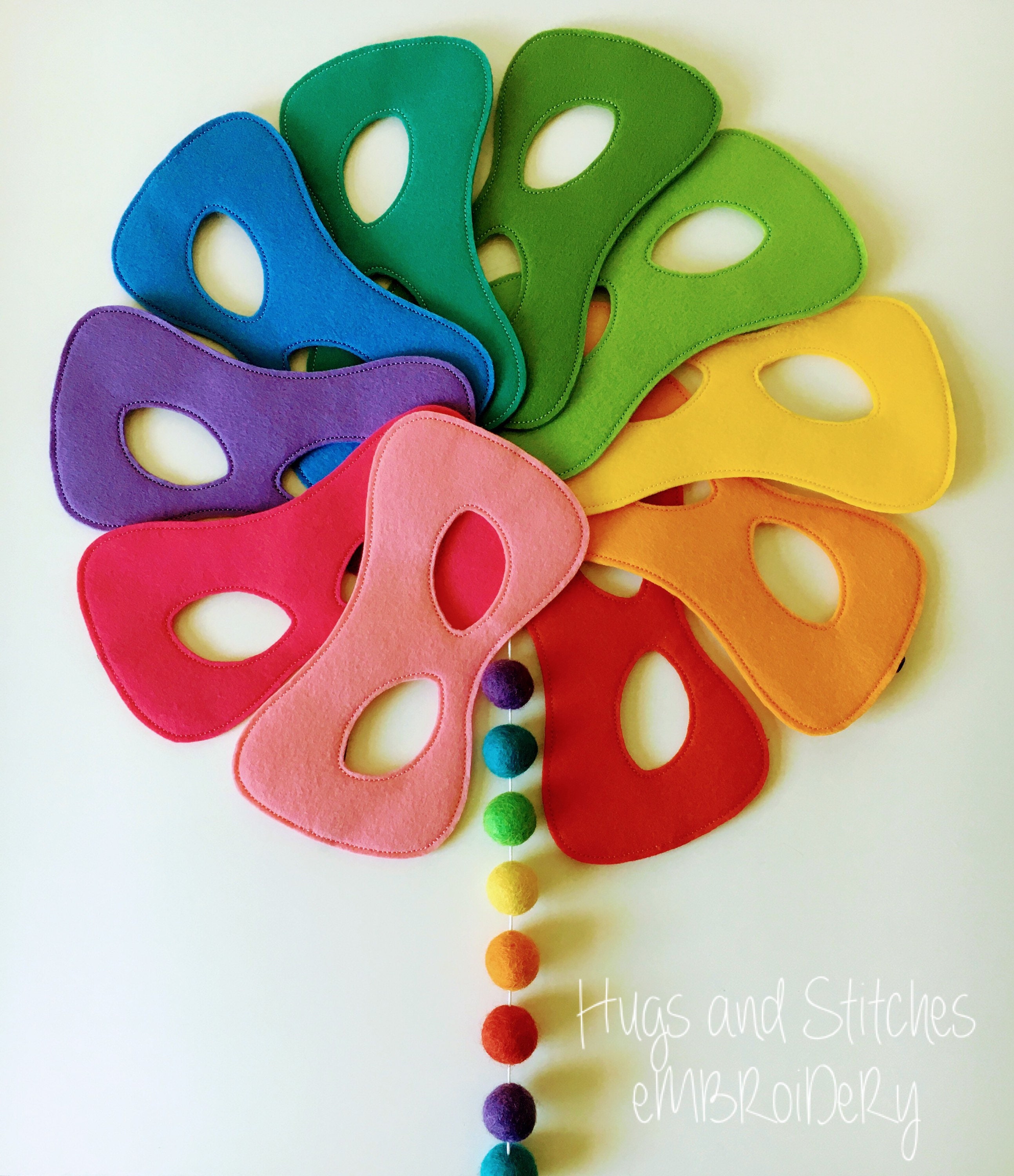 Party Mask Masks Plain Masks Superhero Mask Colour | Etsy