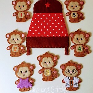 Five Little Monkeys Finger Puppet Set | 10 Monkeys Jumping on the Bed ...