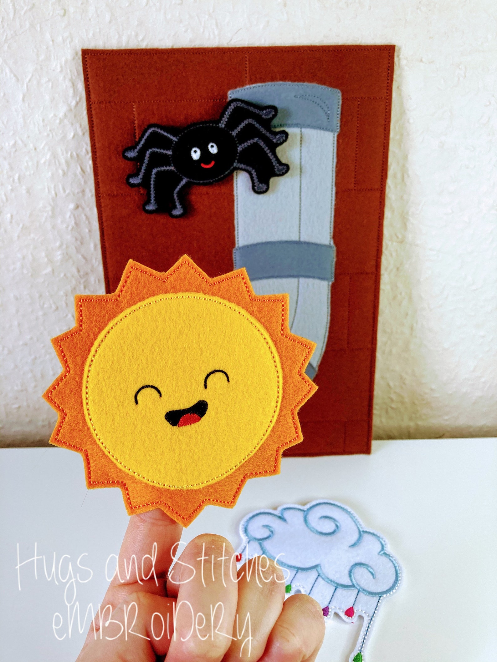 Incy Wincy Spider Finger Puppet Set Nursery Rhyme Finger - Etsy UK