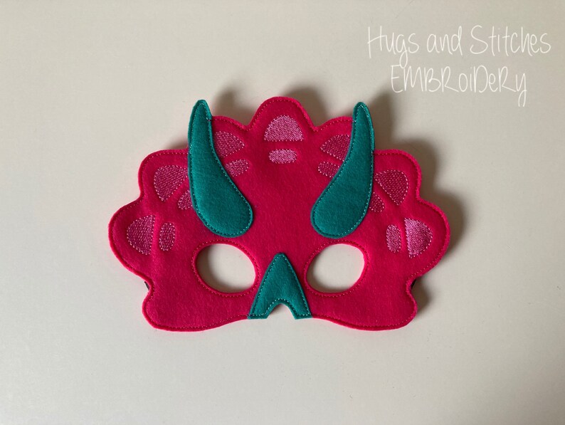 Dinosaur Mask Triceratops Mask Dino Mask Dinosaur Girl | Etsy