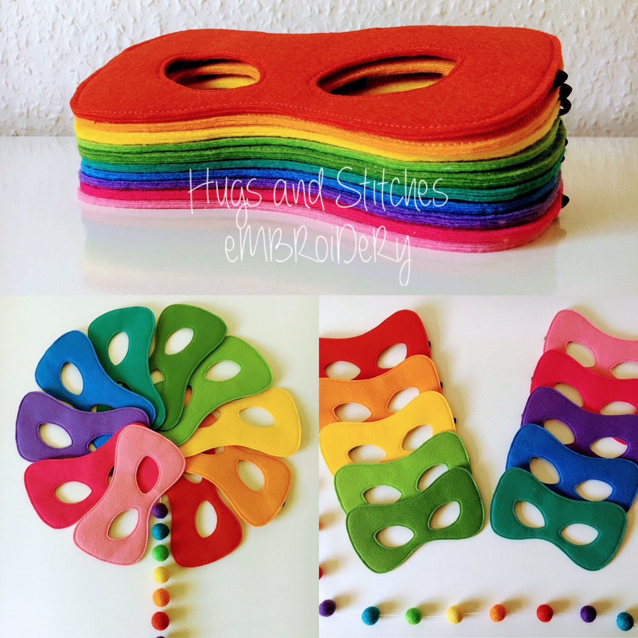 Party Mask Masks Plain Masks Superhero Mask Colour | Etsy