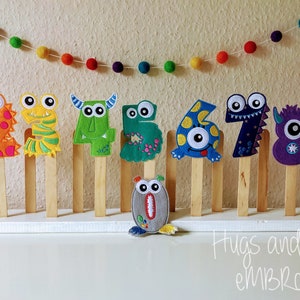 Monster Number Finger Puppets | Counting Aid | Number Finger Puppets ...