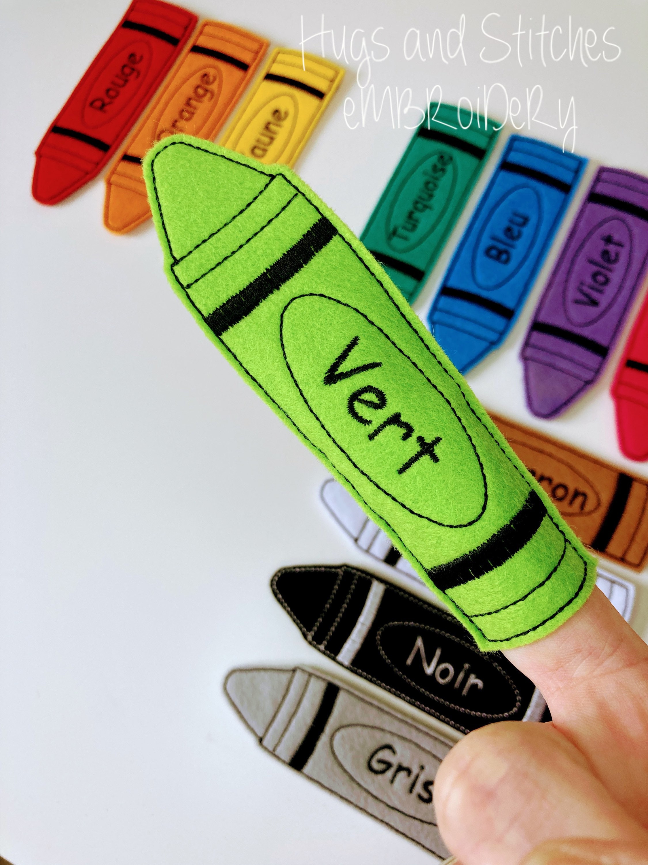 French Colours Finger Puppet Set Teaching Aid French - Etsy UK