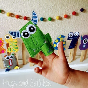 Monster Number Finger Puppets | Counting Aid | Number Finger Puppets ...