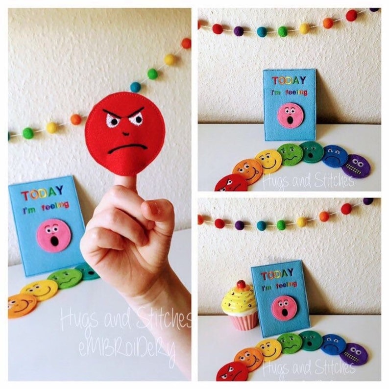 10 Piece Emotions Hand Puppets Set Teaching Aid SEN - Etsy