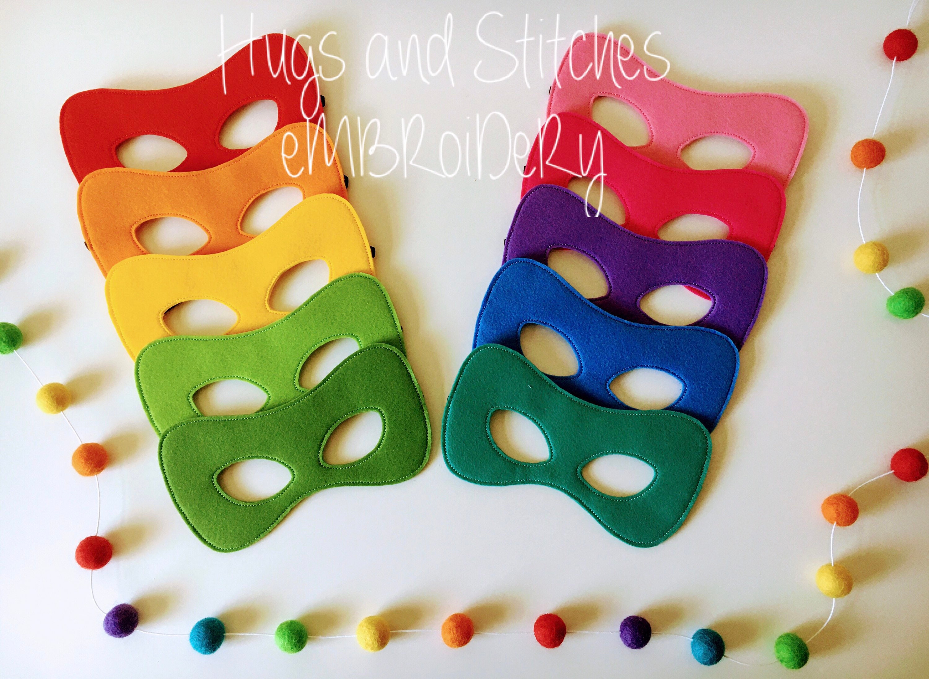 Party Mask Masks Plain Masks Superhero Mask Colour | Etsy