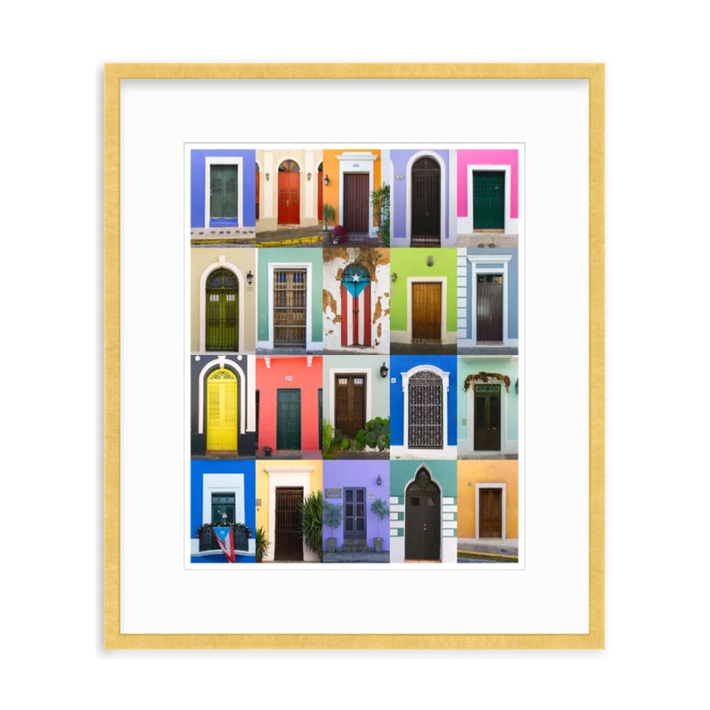 Doors of Old San Juan FRAMED PRINT Puerto Rico Gift - Etsy