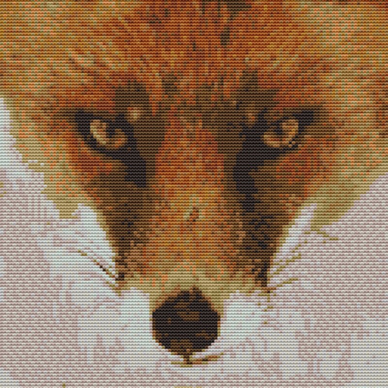 Fox Cross Stitch Kit - Etsy