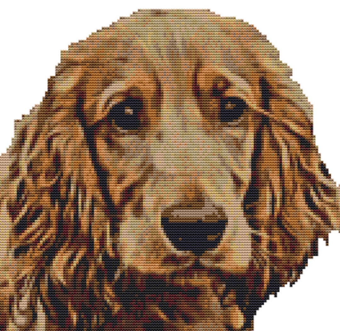 CROSS STITCH KIT - Cocker Spaniel 24cm X 23cm Full Kit - Etsy