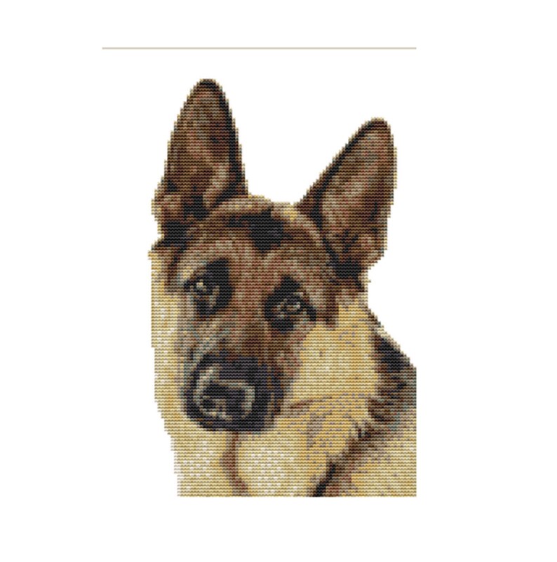 CROSS STITCH KIT German Shepherd 15cm X 23cm - Etsy UK