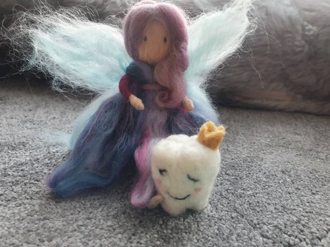 Tooth Fairy, Whimsical Fairy, Needle Felted Fairy, Tooth Fairy Gift ...