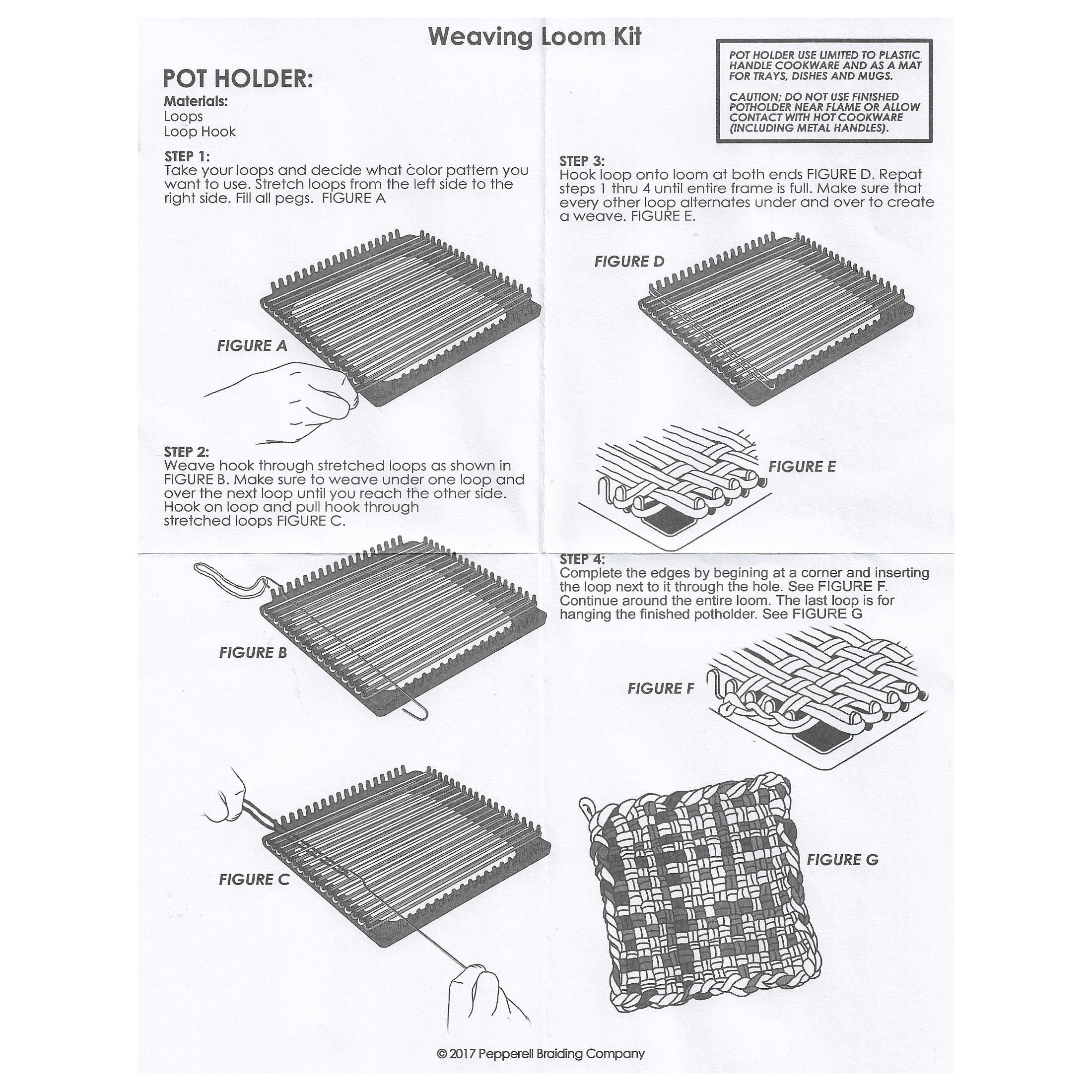 6 LOOM KIT Includes 6 Plastic Looms 6 Metal Hooks And 16 Oz Of Loops