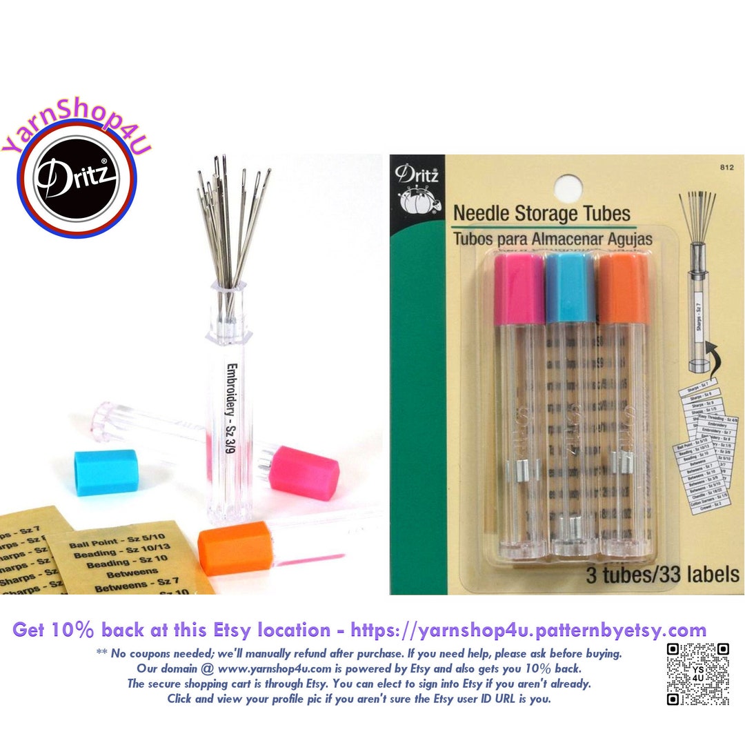 Needle Storage Tubes 3 Clear Hexagon Shaped Tubes per Pack. - Etsy