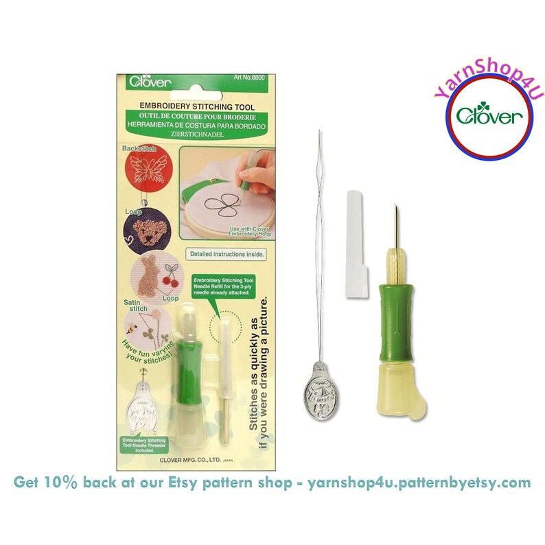 Clover Embroidery Stitching Tool for Punch Needle Art. for - Etsy
