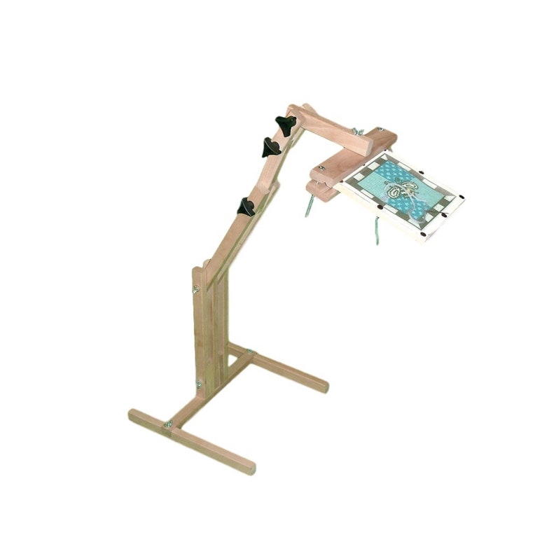 Universal Craft Stand. Frank Edmunds Wood Floor Stand for Hoops ...