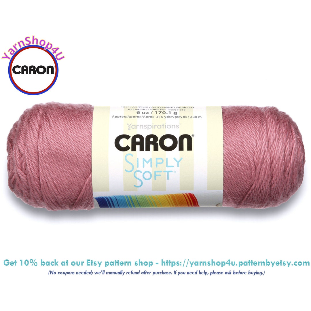 PLUM WINE Caron Simply Soft 6oz / 315yds 170g / 288m No - Etsy