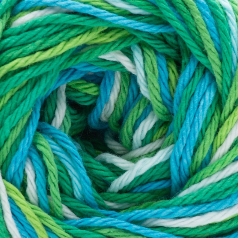 100% Cotton yarn Original Lily Sugar N Cream. EMERALD ENERGY Super Size ...