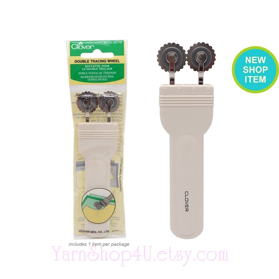 Clover Double Tracing Wheel Trace both cutting and sewing | Etsy