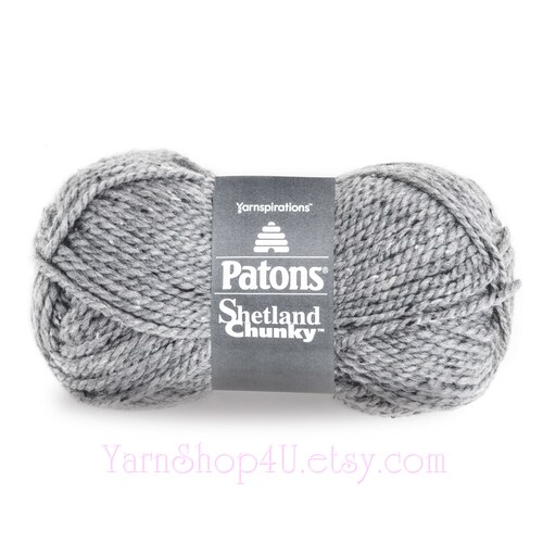 PEWTER TWEED Patons Shetland Chunky Tweed Yarn. Bulky Weight - Etsy