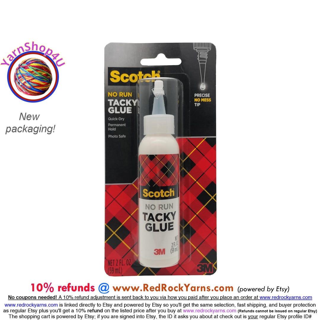 Scotch Tacky Glue. Quick Dry. No Run. Permanent. Photo Safe. Clear ...