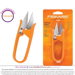 FISKARS Premium Thread Snips Large Snips With Spring Action Sharp Stainless Steel Blades. for ...