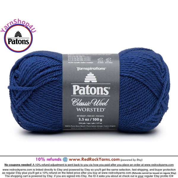 Royal Blue Yarn - Etsy