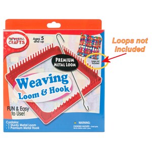 Metal Weaving Loom & Hook. This Box Includes a 7" Metal Loom and a ...