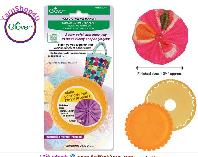 YO-YO Maker. JUMBO Clover Quick Yoyo Maker. Finished Size is About 3.5 ...