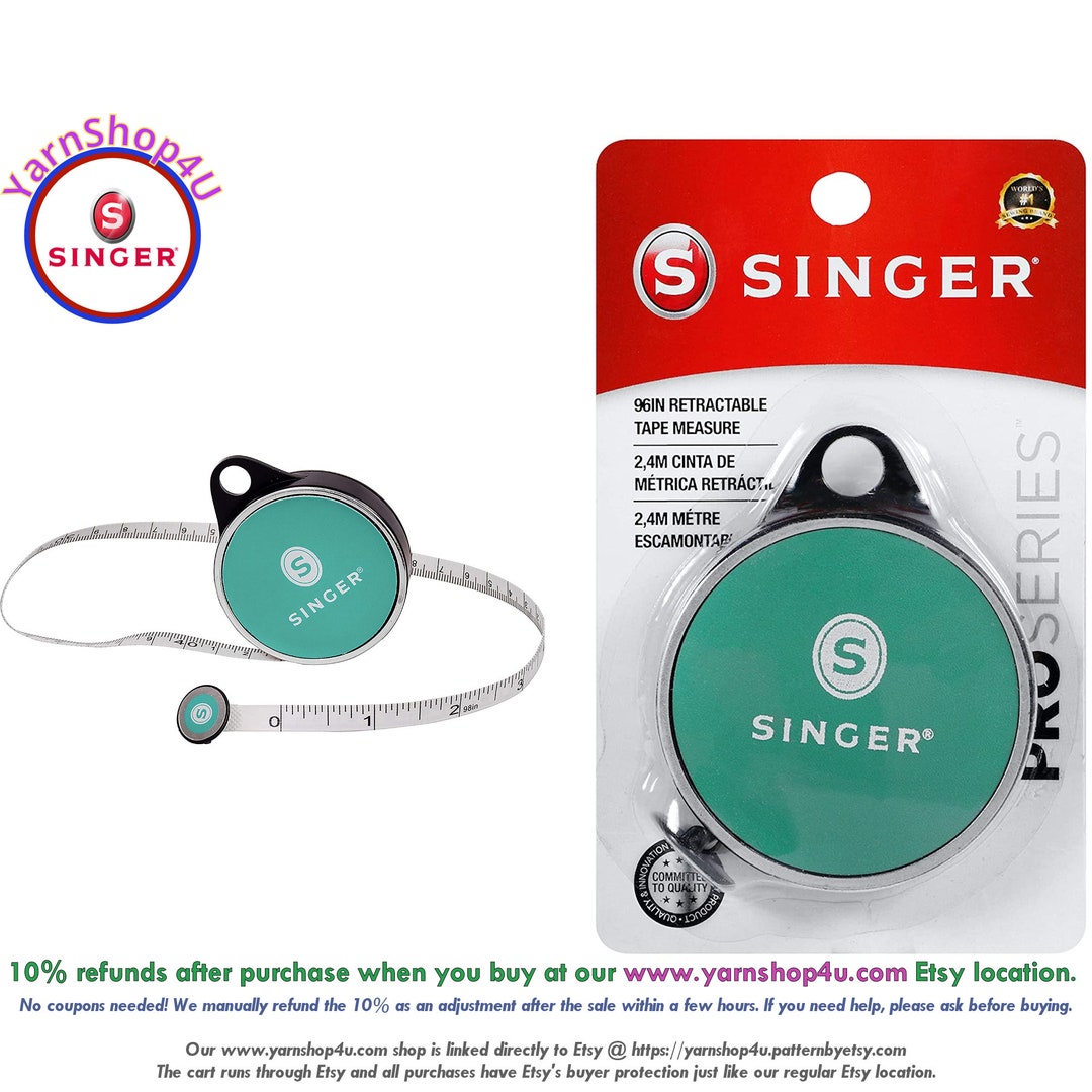 Singer Proseries Retractable Pocket Tape Measure 96 Teal - Etsy