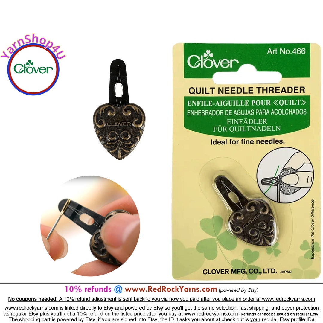 Quilt Needle Threader - Small Size for Threading Fine Needles. (clover ...