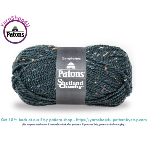 PEWTER TWEED Patons Shetland Chunky Tweed Yarn. Bulky Weight - Etsy