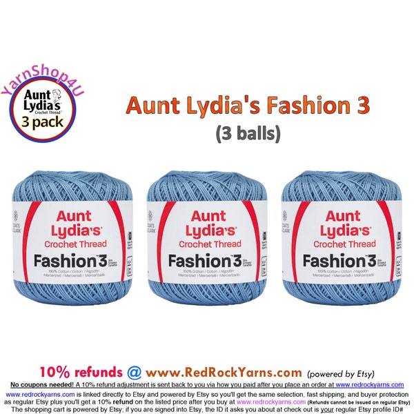 Crochet Thread Size 3 - Etsy